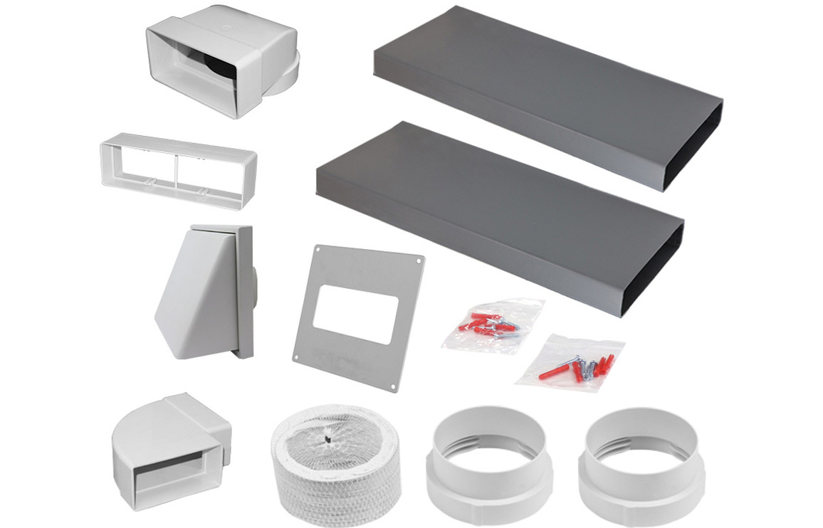 Manrose 100mm x 3m Flat Channel Ducting Kit - Kensi Hope Interiors Ltd