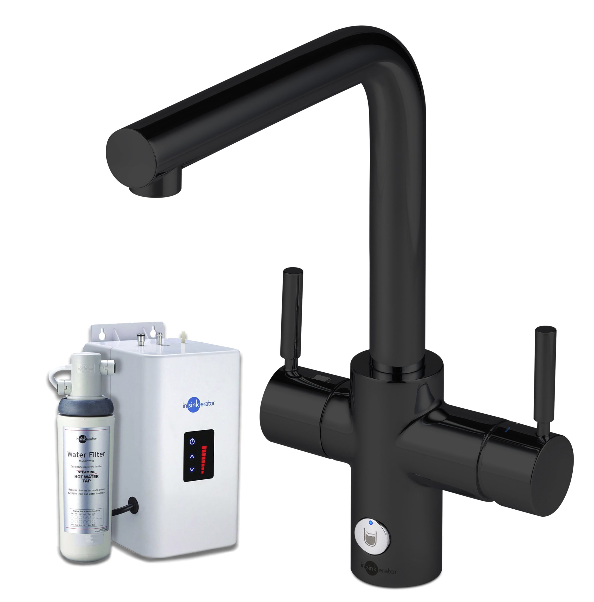 InSinkErator 4N1 L Shape Tap Neo Tank & Filter Pack – Velvet Black ...