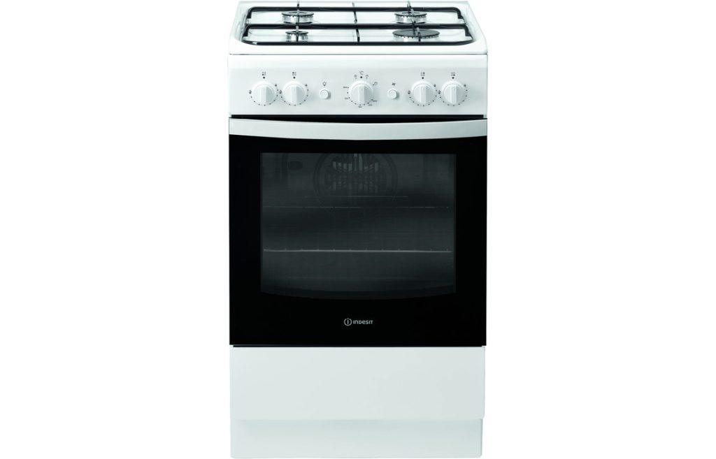 Indesit IS5G1KMW/U Slim Gas Cooker - White - Kensi Hope Interiors Ltd